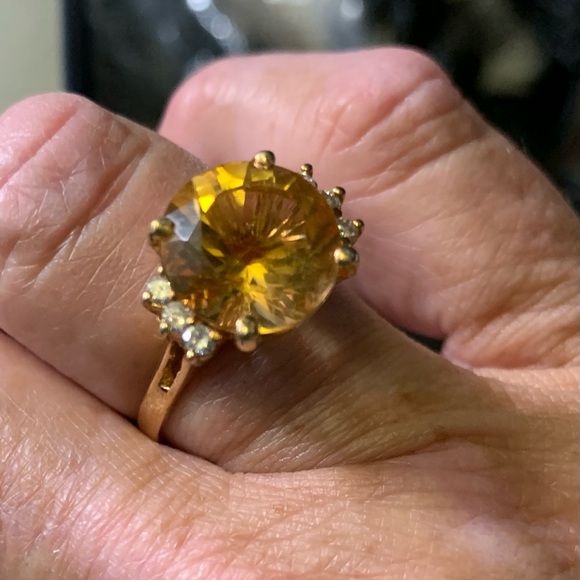 Jewelry | Smoky Topaz 4 Carat And Diamond Ring | Poshmark